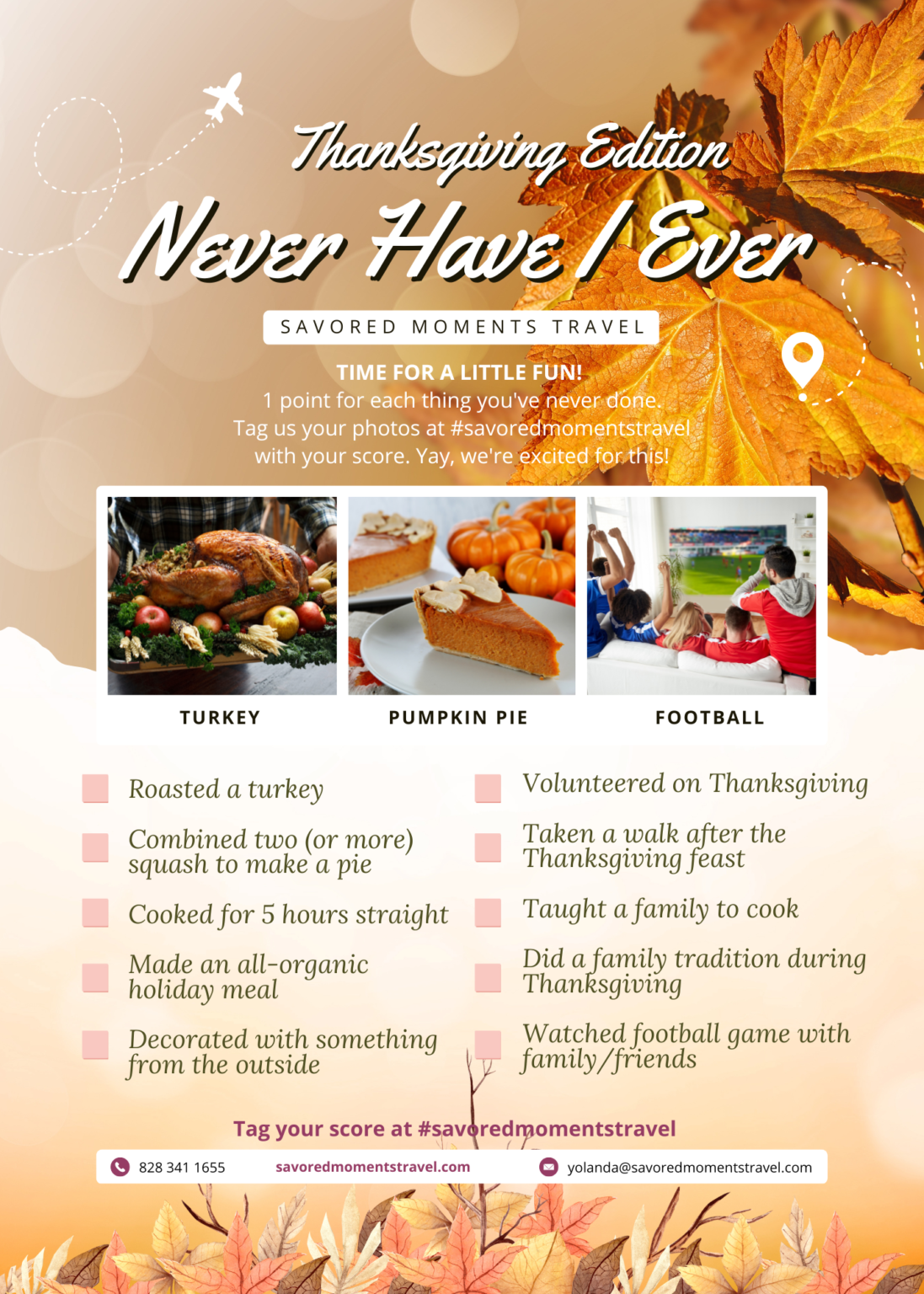 'Never Have I Ever' List on Thanksgiving Day + Free Printable PDF ...